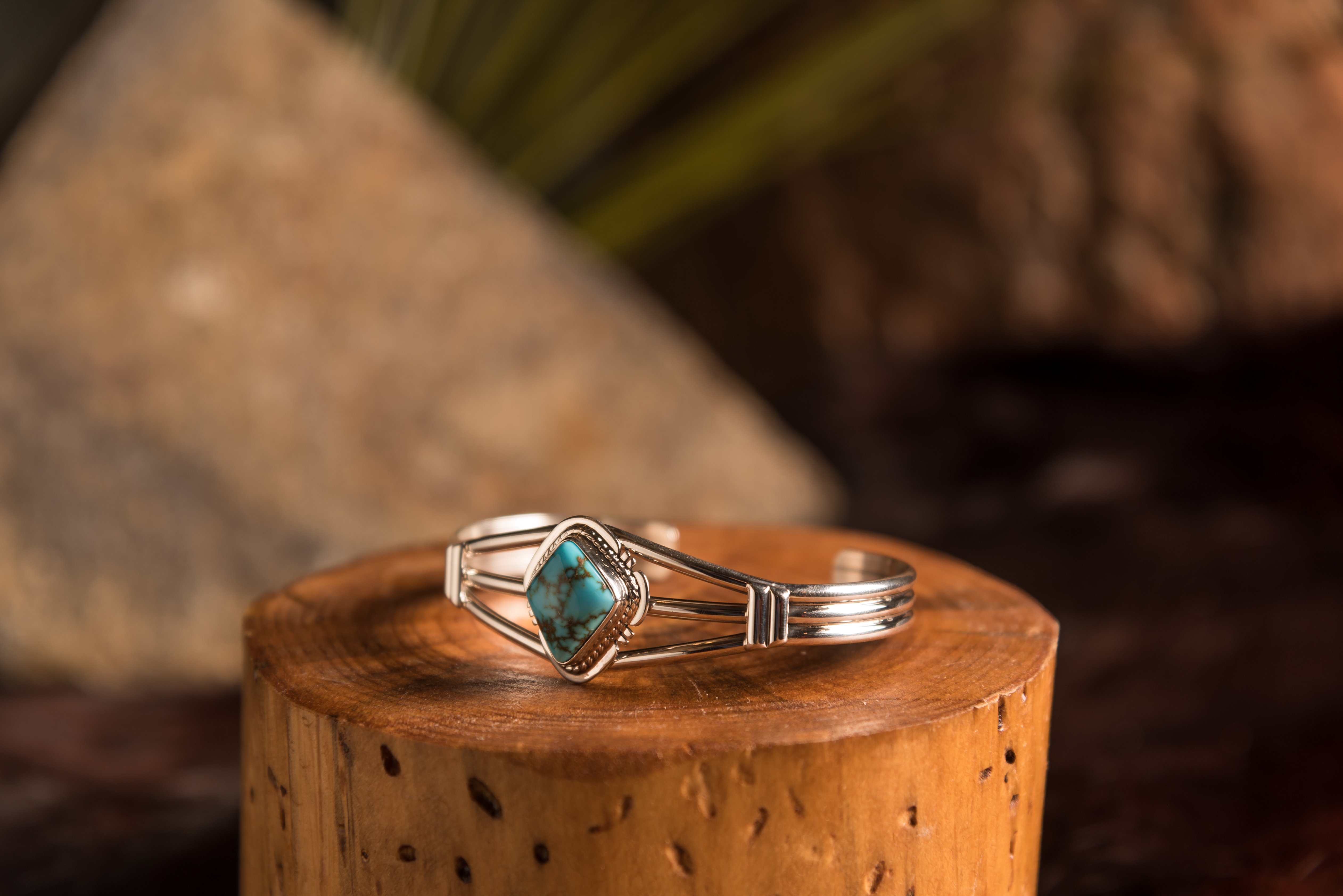 Apache Blue Bracelet - Native American Turquoise Jewelry - Dakota Sky Stone