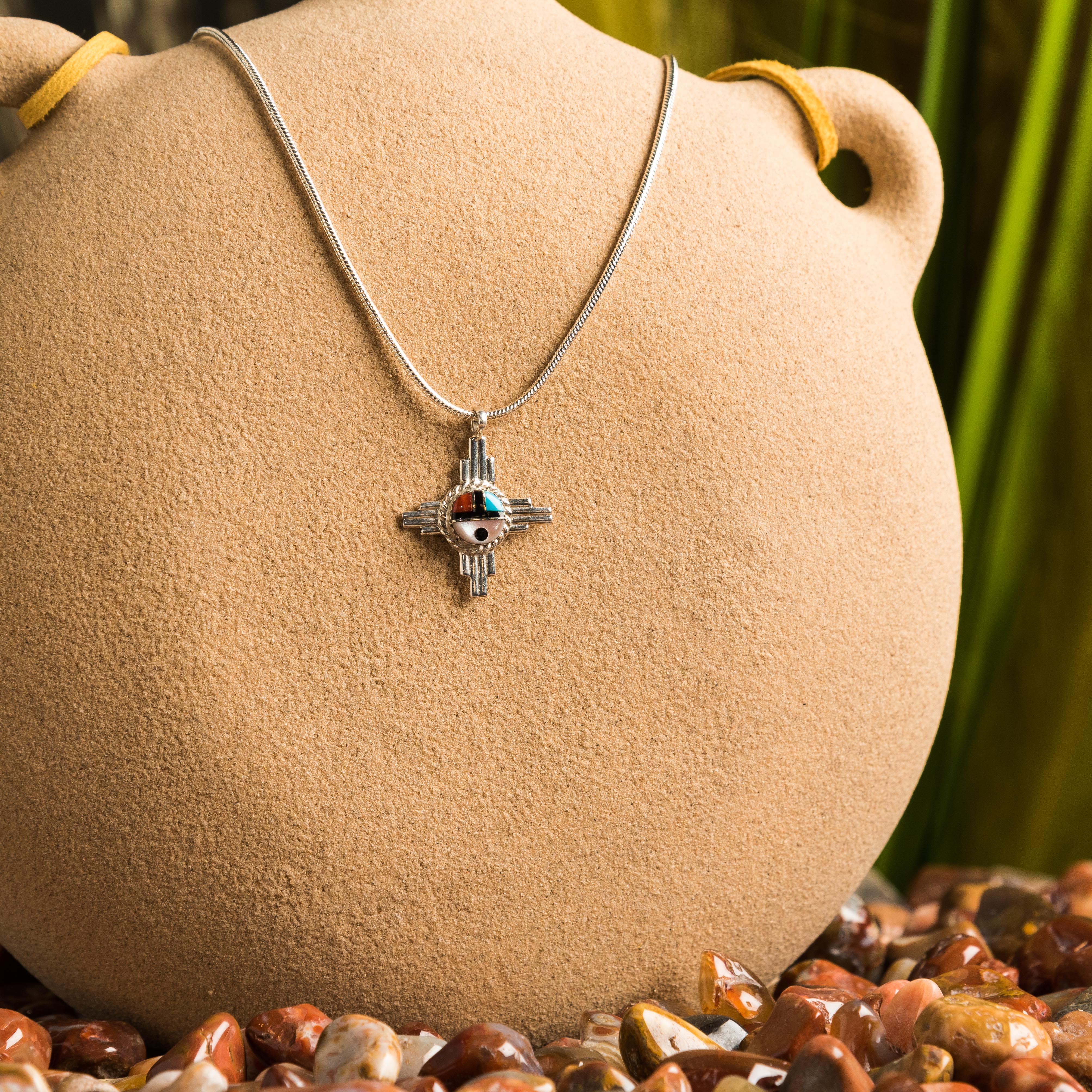 Zuni Necklace - Native American Turquoise Jewelry - Dakota Sky Stone