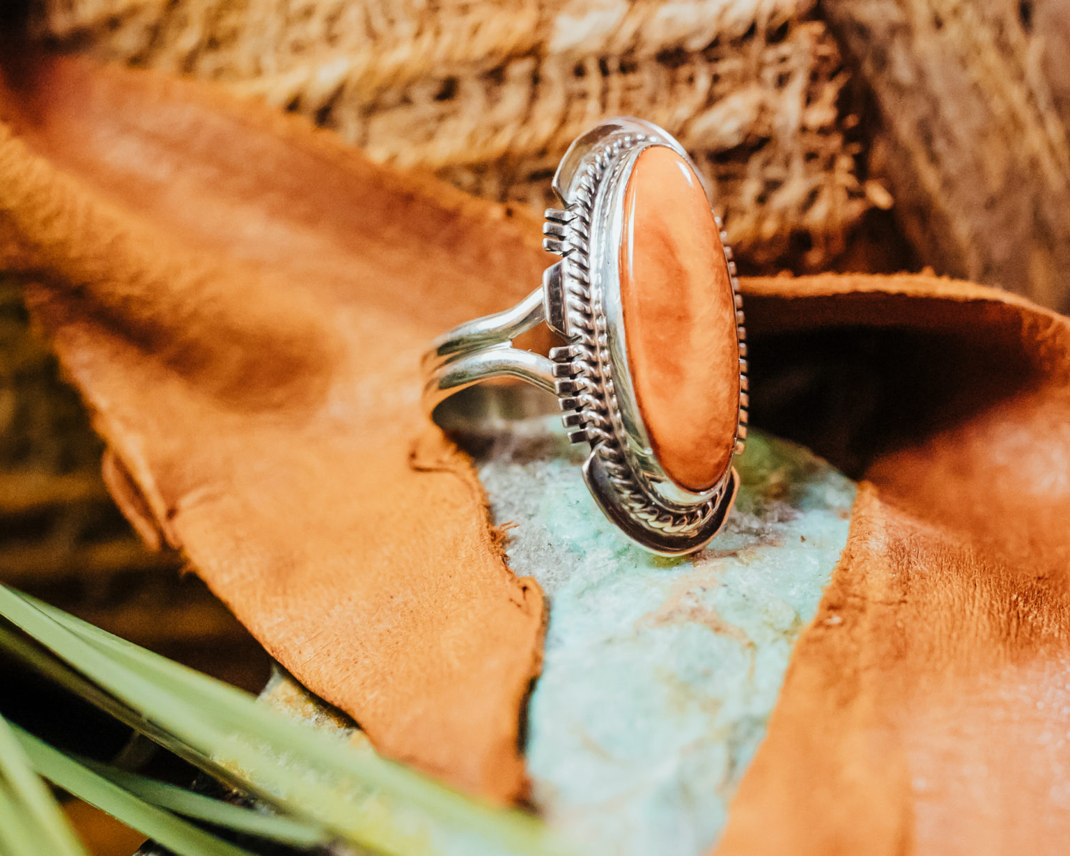 Spiny Oyster Ring Dakota Sky Stone Native Jewelry