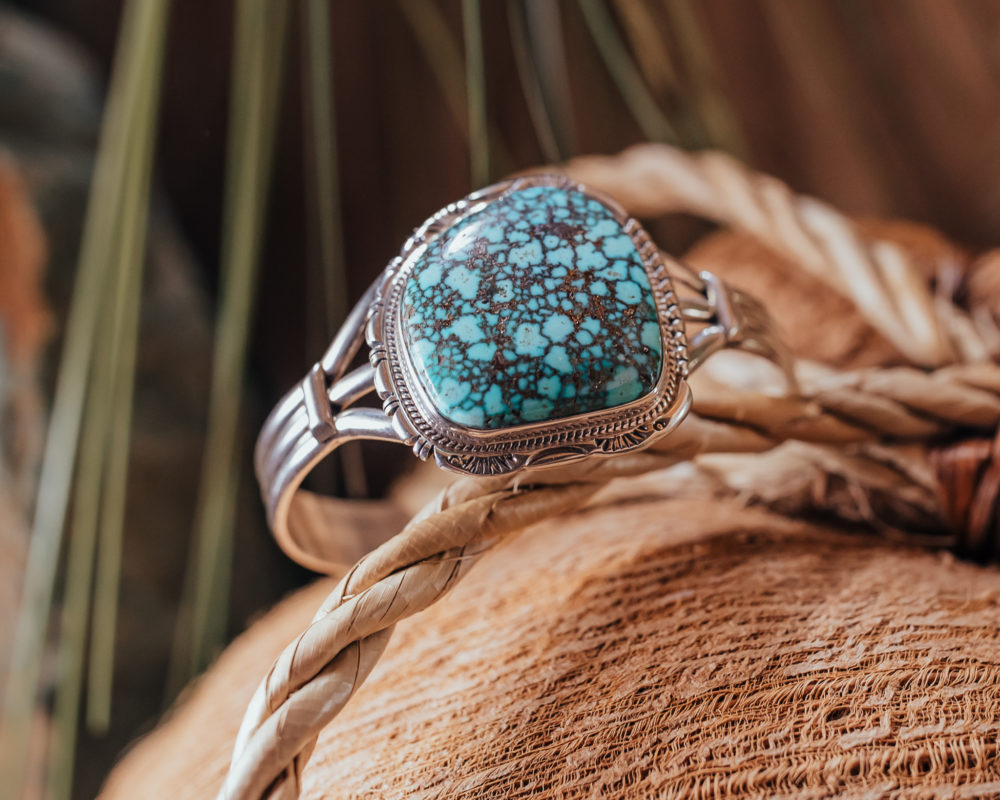 Kingman Spiderweb Turquoise Dakota Sky Stone