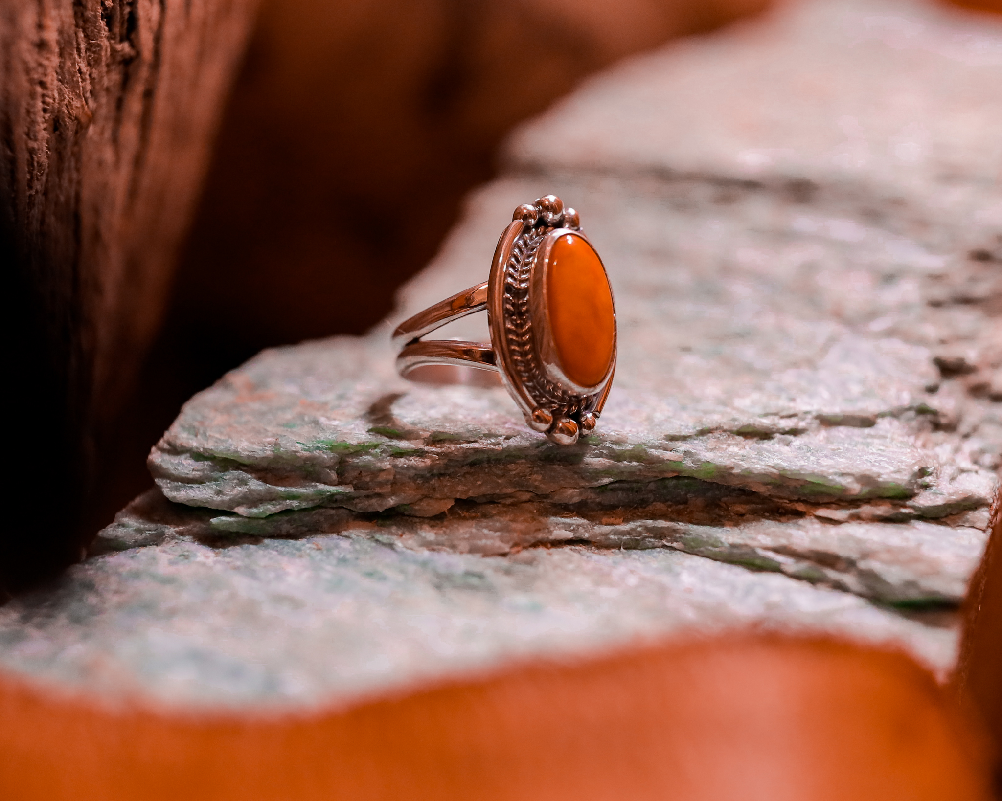 Spiny Oyster Ring Dakota Sky Stone Native Jewelry