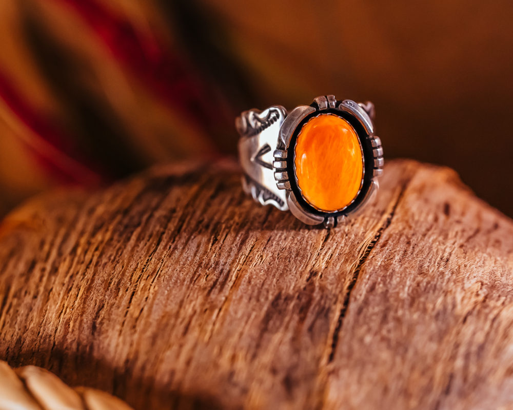 Spiny Oyster Ring Native American Made Jewelry Dakota Sky Stone