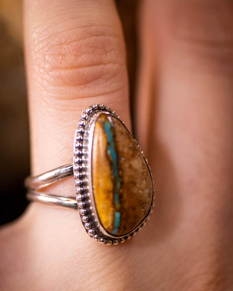 Boulder Turquoise Jewelry Native American Made Dakota Sky Stone