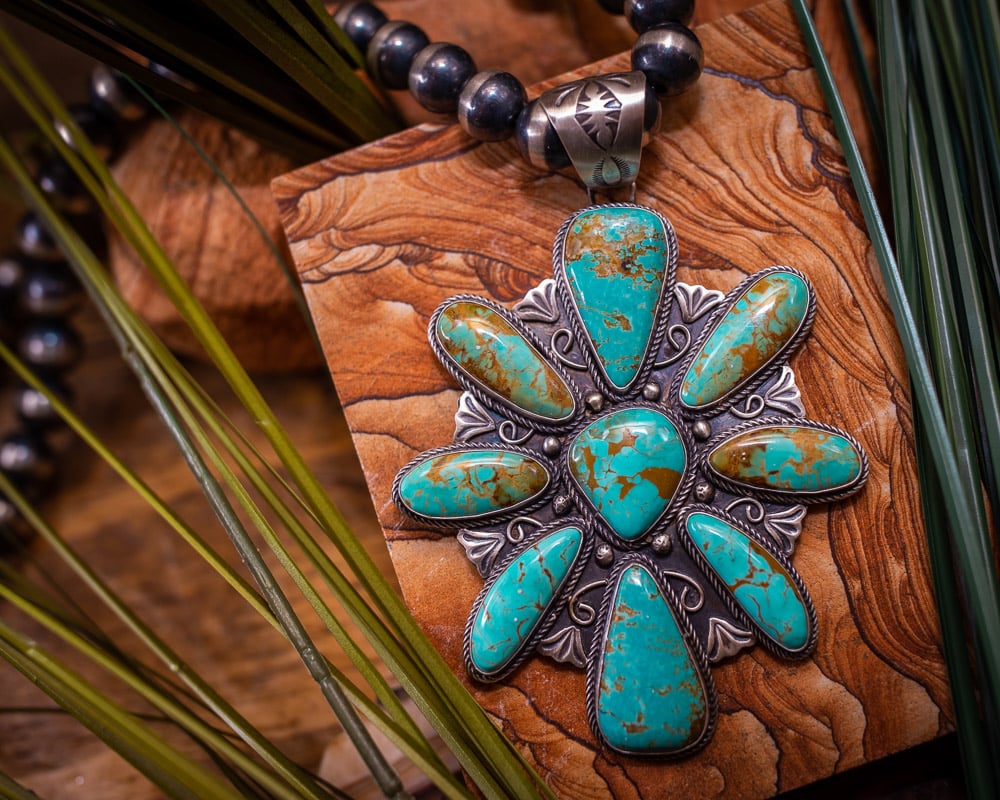 Tyrone Turquoise Native American Jewelry Dakota Sky Stone