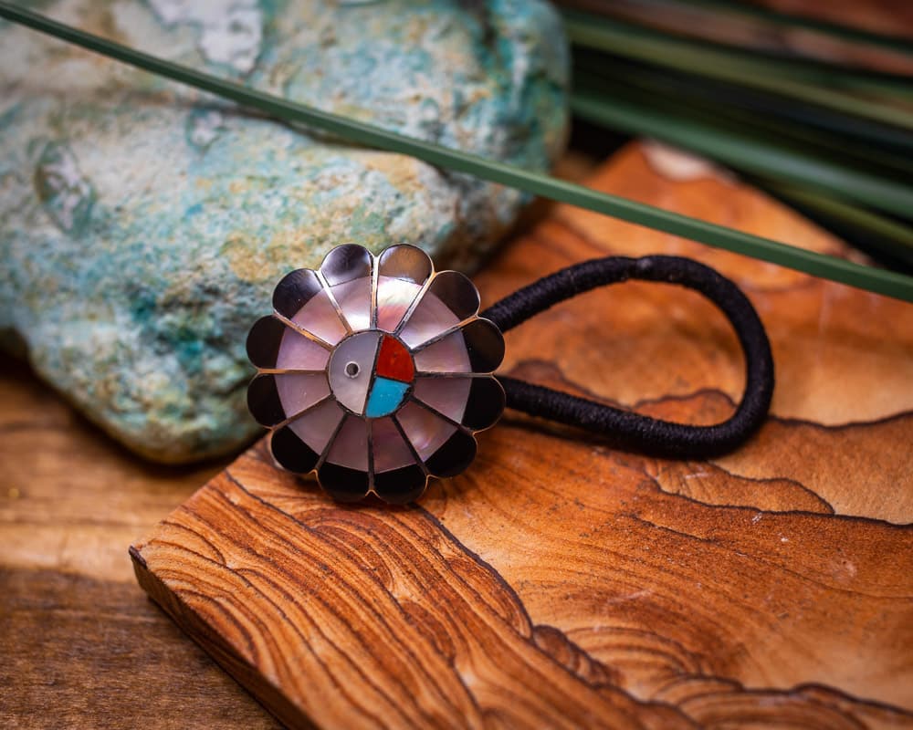 Concho Ponytail Holder Native American Jewelry Dakota Sky Stone