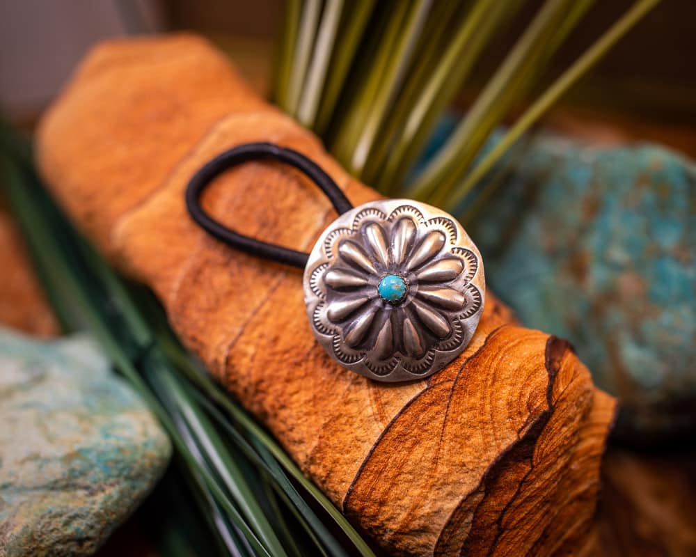 Concho Ponytail Holder Native American Jewelry Dakota Sky Stone
