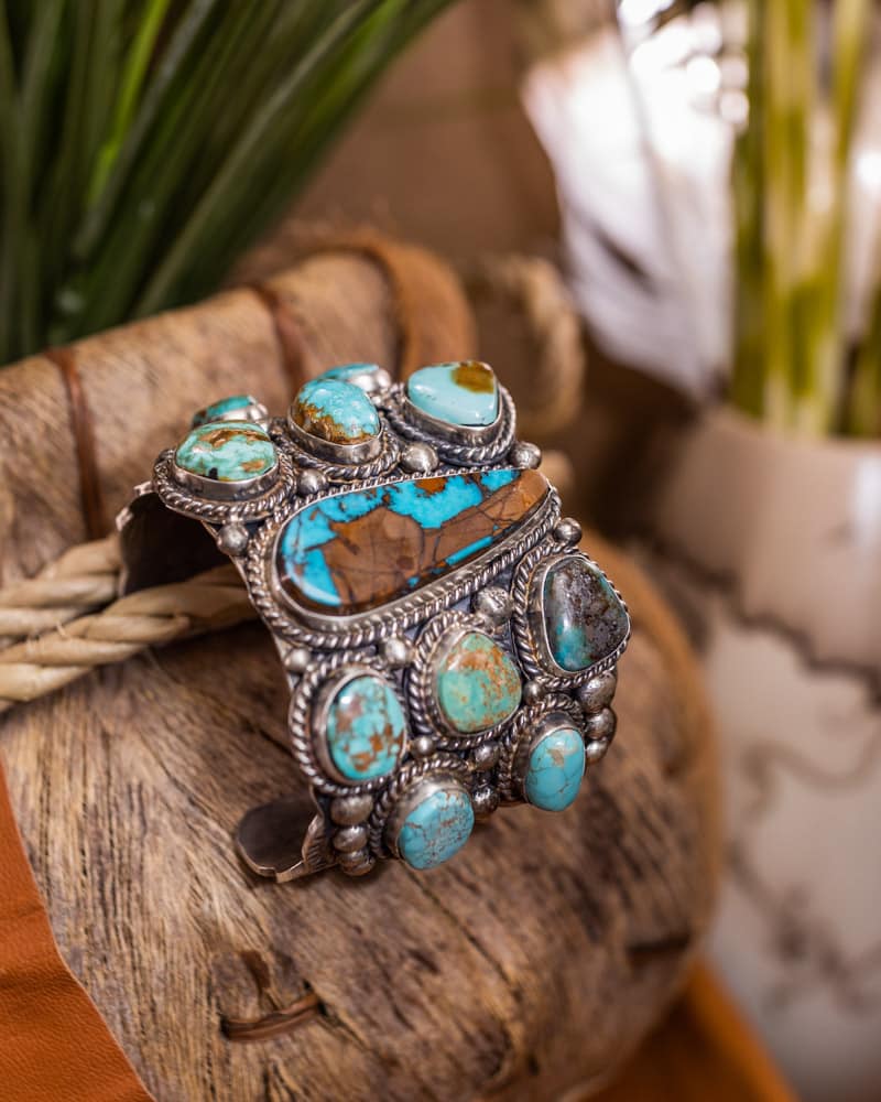 Nevada Turquoise Cuff - Native American Turquoise Jewelry - Dakota Sky ...