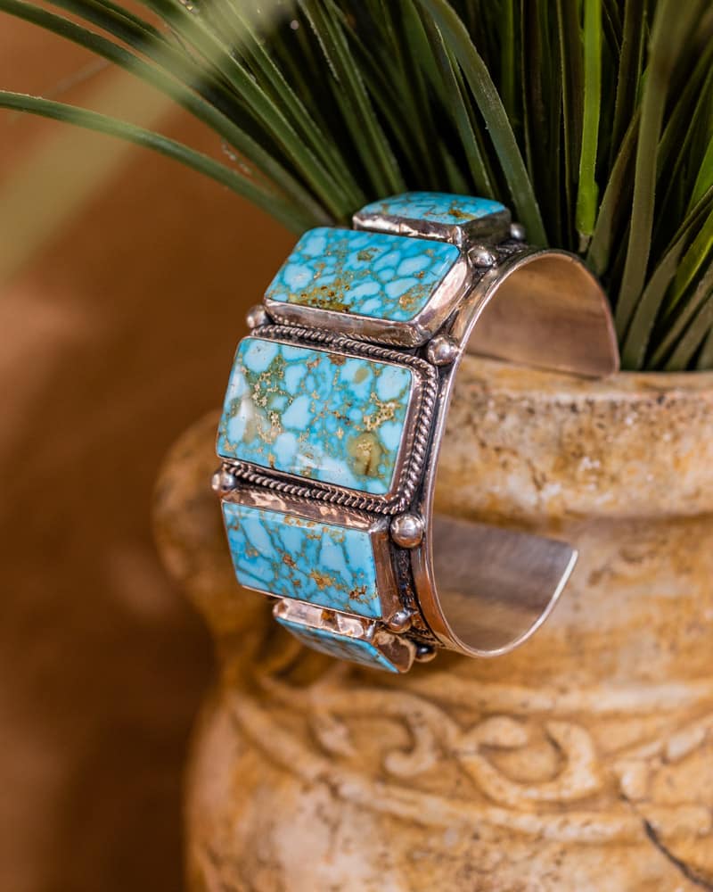 Turquoise Mountain Cuff - Native American Turquoise Jewelry - Dakota ...