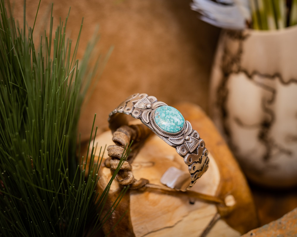 White Water Turquoise Cuff - Native American Turquoise Jewelry - Dakota ...