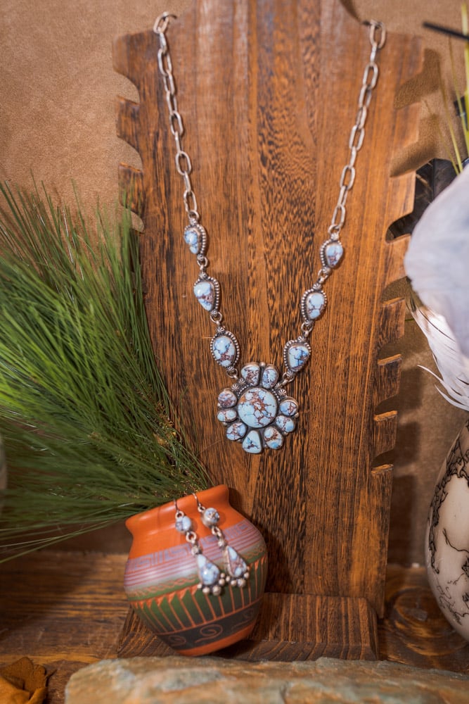 Golden Hills Necklace Set - Native American Turquoise Jewelry - Dakota ...