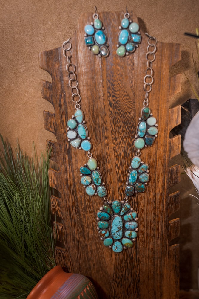 Nevada Turquoise Necklace Set - Native American Turquoise Jewelry ...