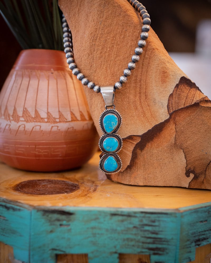 Sierra Nevada Necklace - Native American Turquoise Jewelry - Dakota Sky ...