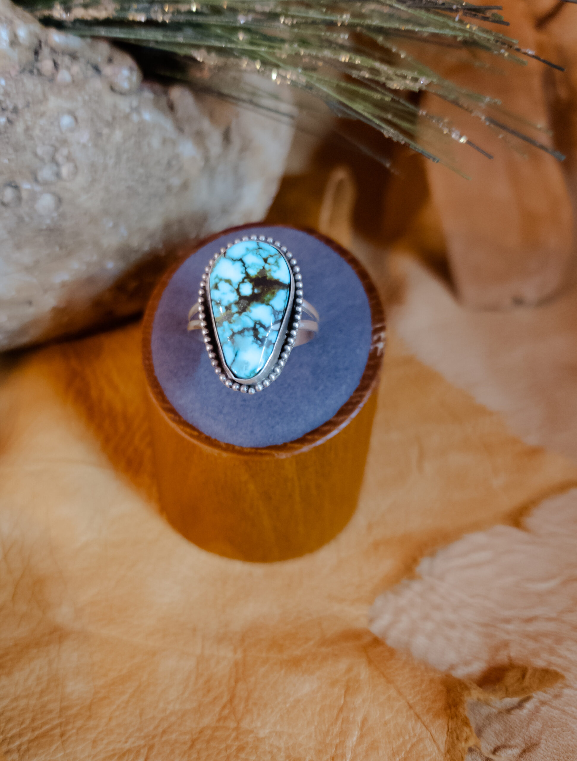 Sierra Nevada Ring Sz. 10 - Native American Turquoise Jewelry - Dakota ...