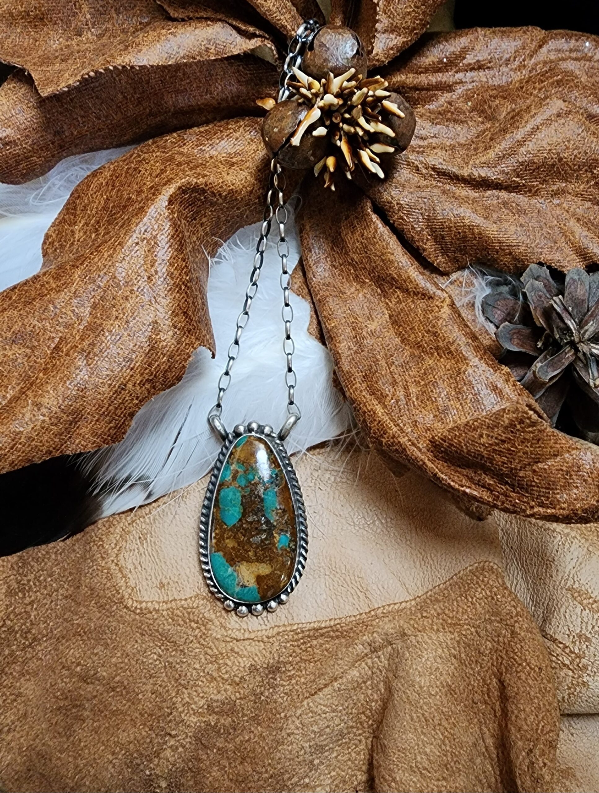 Royston Necklace - Native American Turquoise Jewelry - Dakota Sky Stone