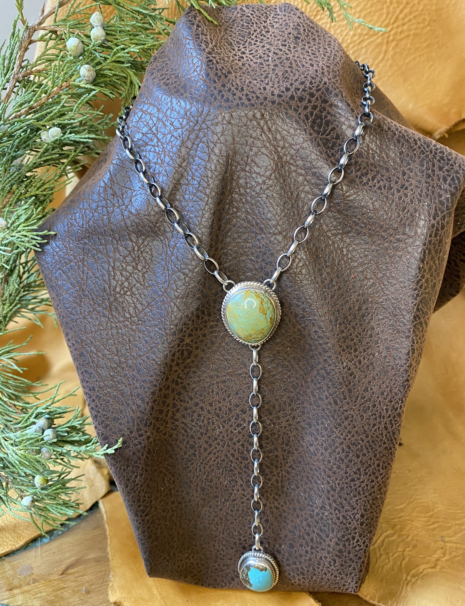 Royston Pendant - Native American Turquoise Jewelry - Dakota Sky Stone