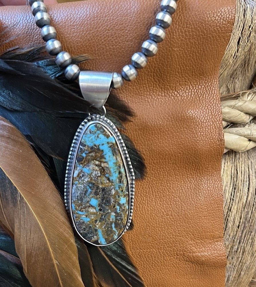 Sunnyside Turquoise Pendant - Native American Turquoise Jewelry ...