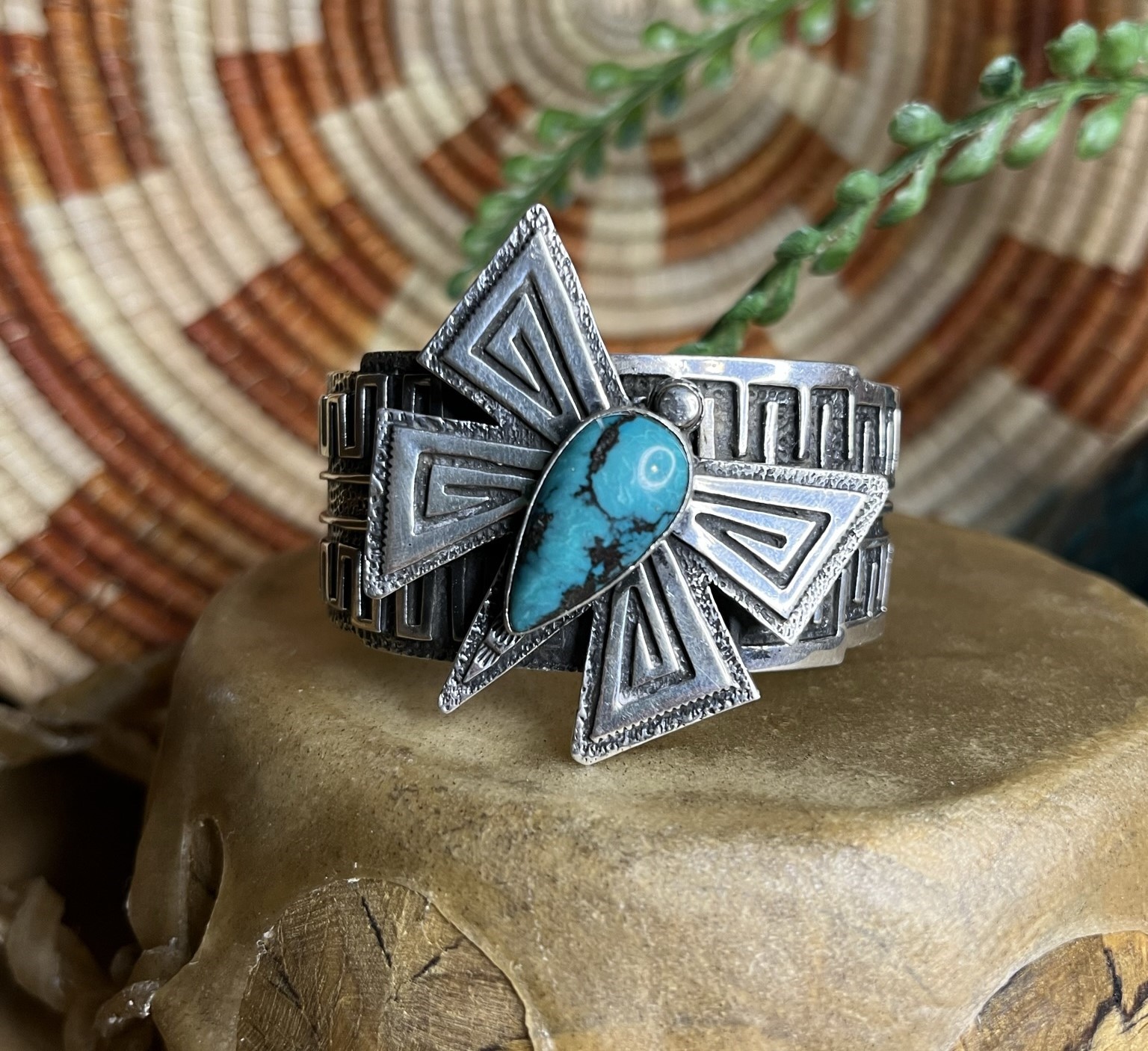 Blue Diamond Dragonfly Cuff - Native American Turquoise Jewelry ...