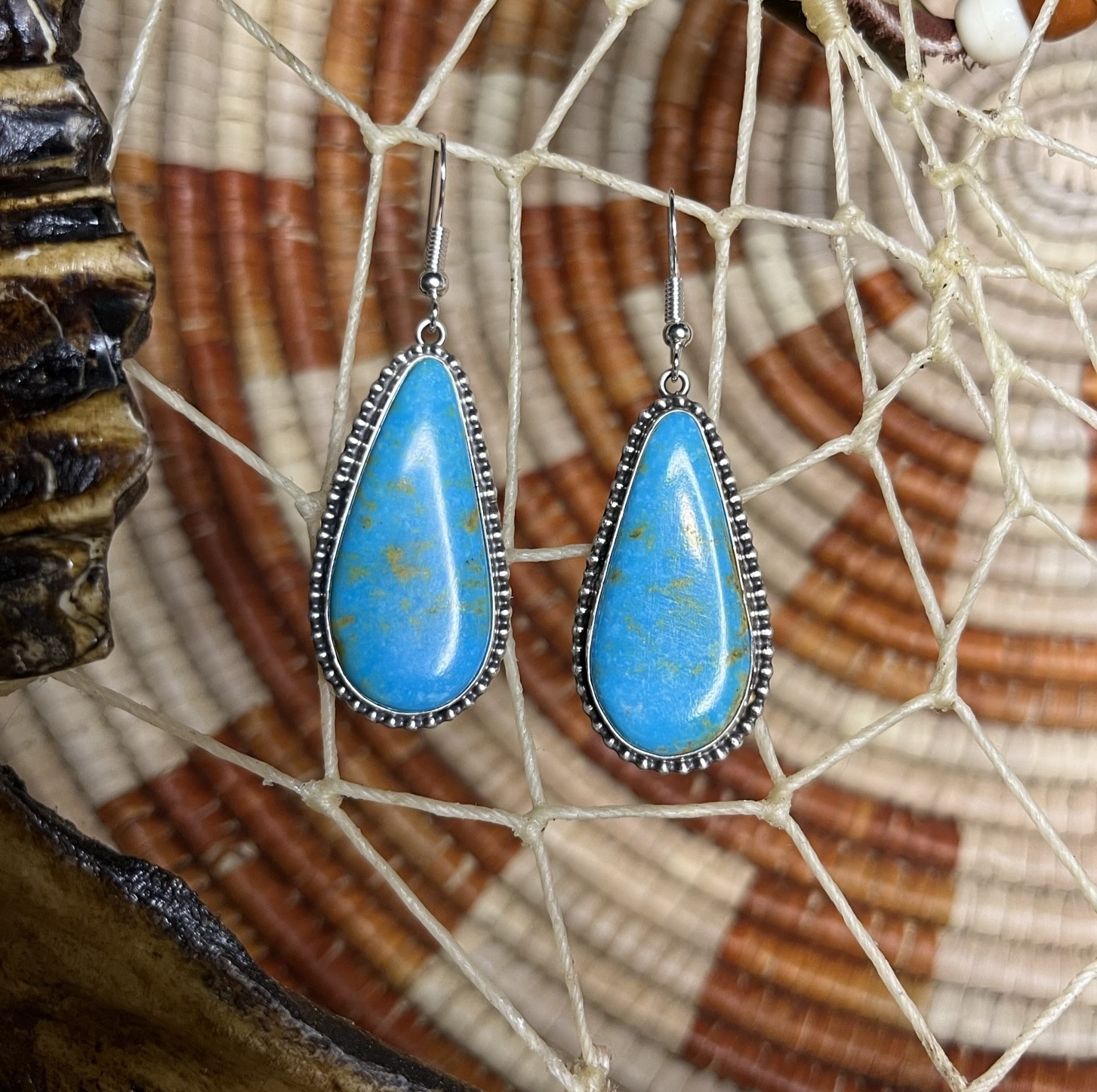 Easter Blue Turquoise Earrings - Native American Turquoise Jewelry ...