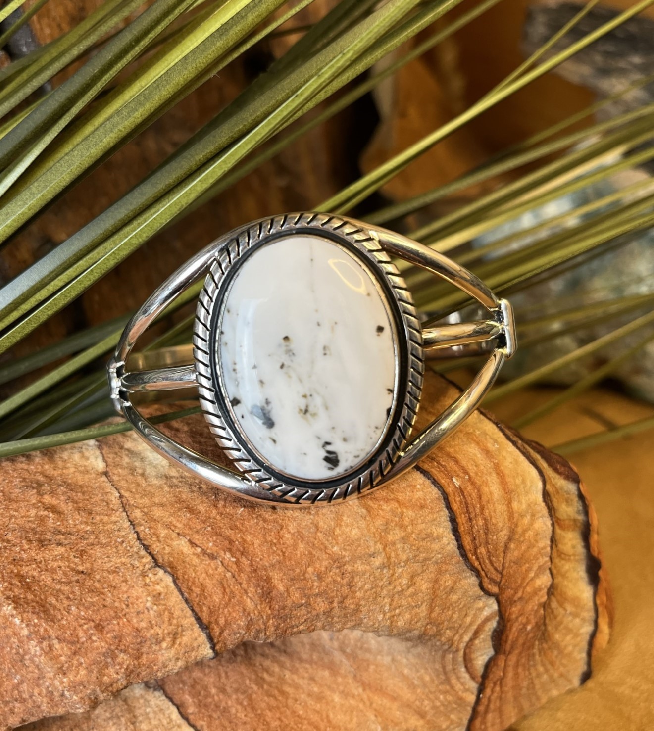 White Buffalo Bracelet - Native American Turquoise Jewelry - Dakota Sky ...