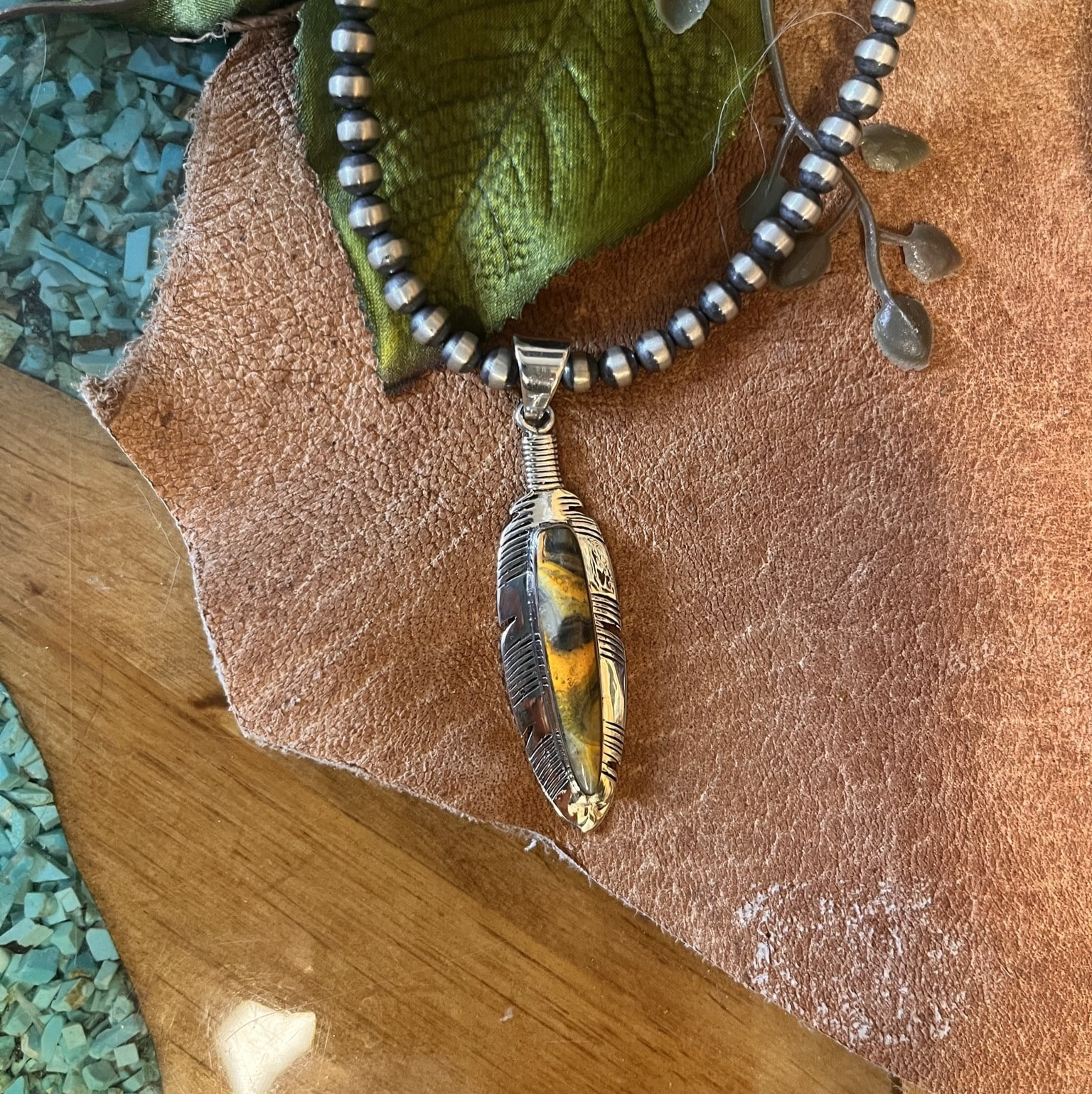 Bumble Bee Jasper Set - Native American Turquoise Jewelry - Dakota Sky ...