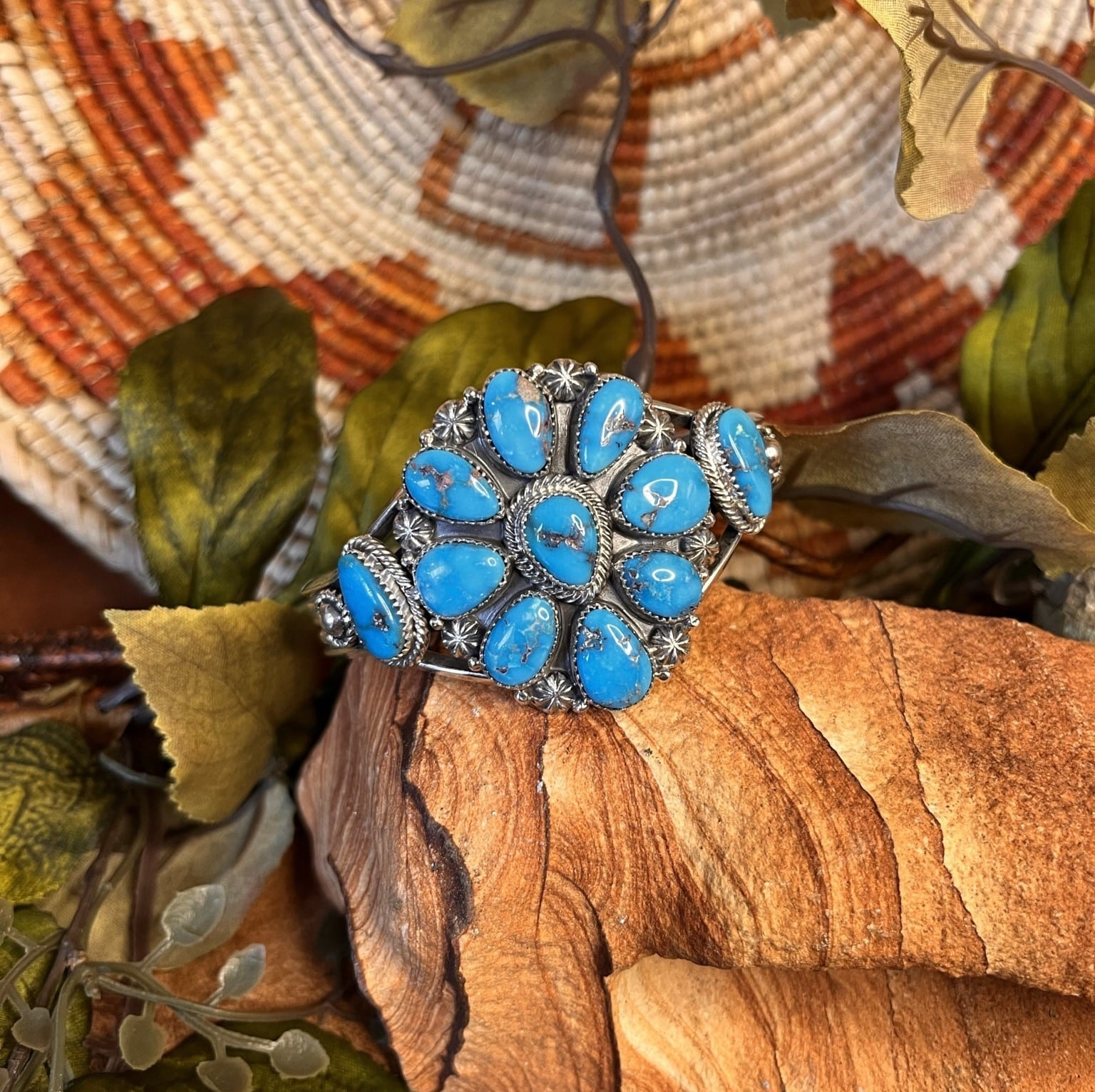 Blue Ridge Turquoise Bracelet - Native American Turquoise Jewelry ...