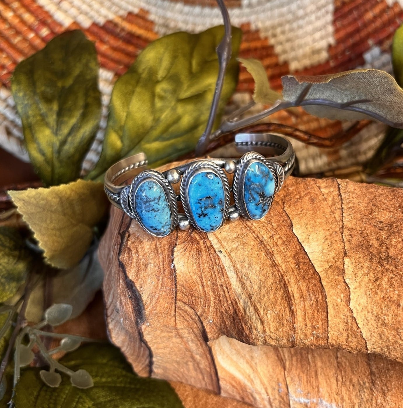 Blue Ridge Turquoise Bracelet - Native American Turquoise Jewelry ...