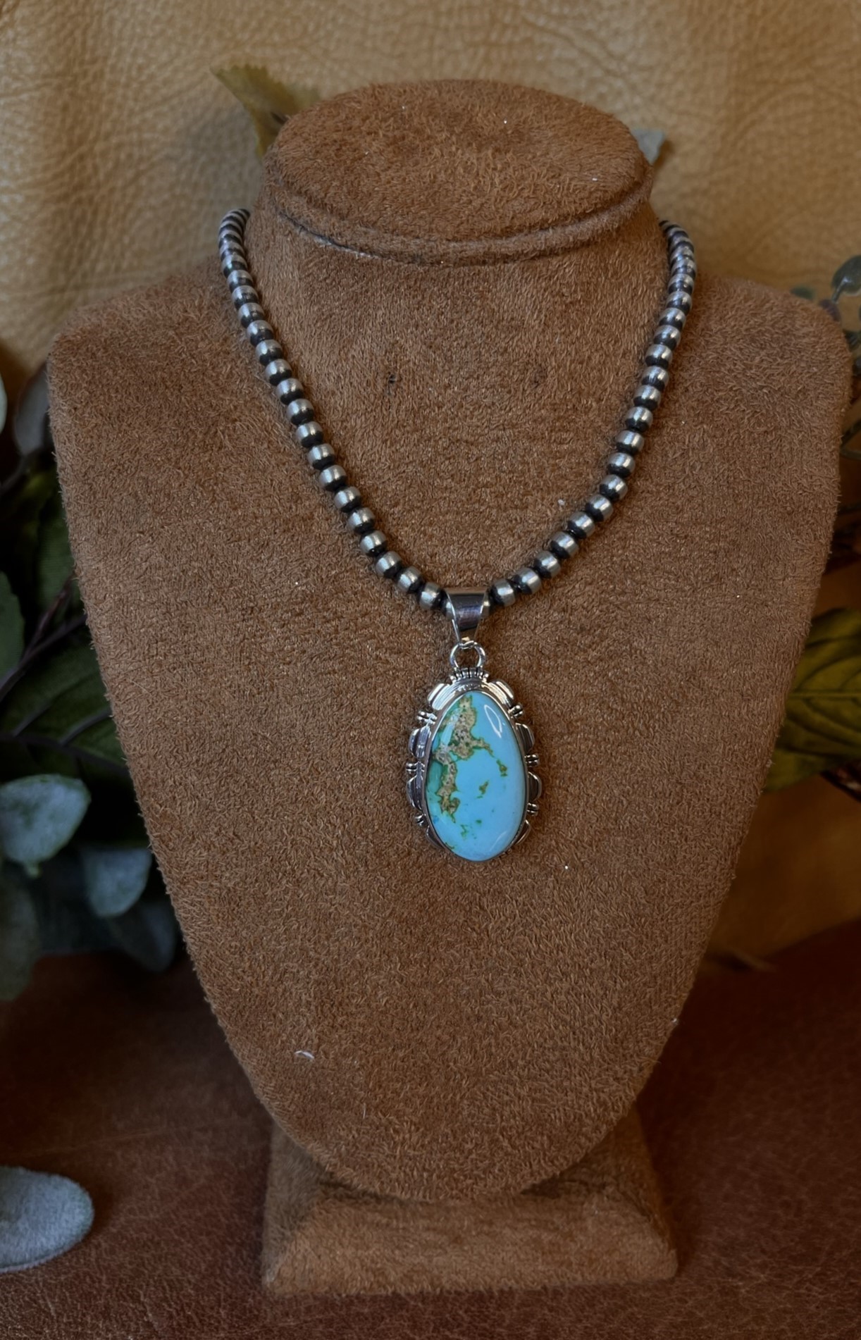 Sierra Nevada Turquoise Pendant - Native American Turquoise Jewelry ...