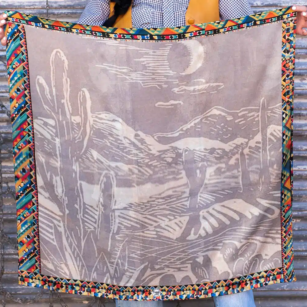 Crazy Aztec Fringe Scarf Long - Native American Turquoise Jewelry ...