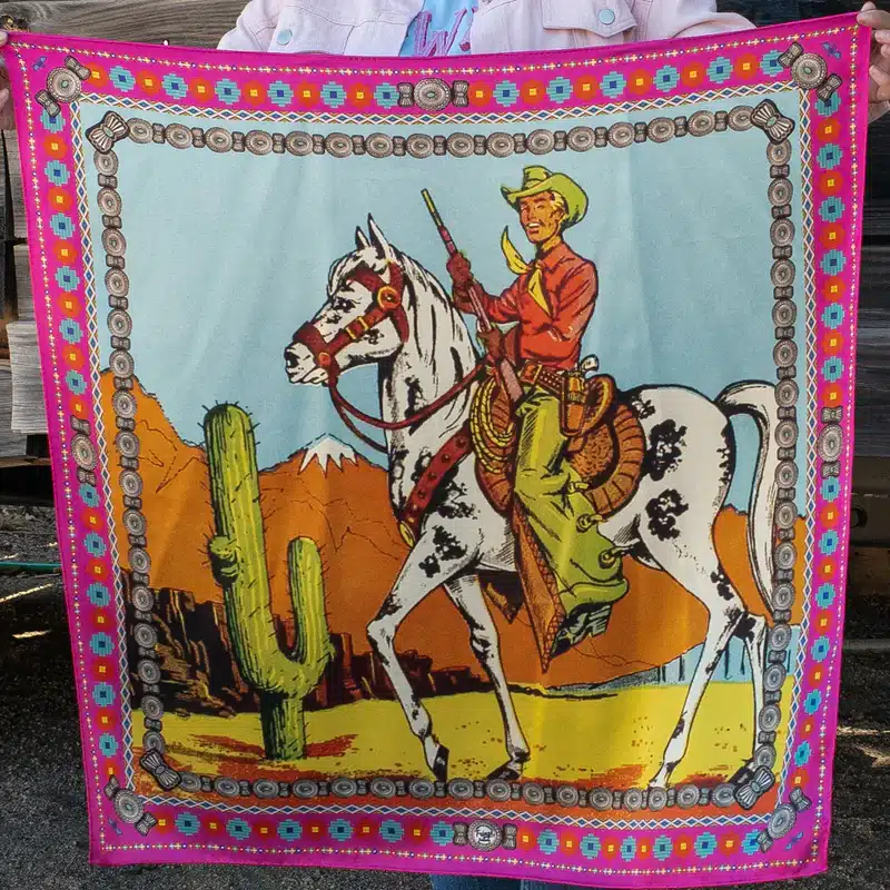 Ranger Fringe Scarf Pink - Native American Turquoise Jewelry - Dakota ...