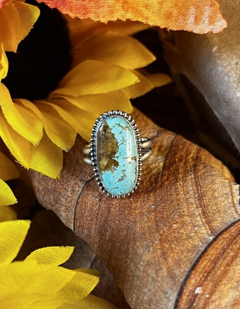 Number 8 Turquoise Ring - Native American Turquoise Jewelry - Dakota ...