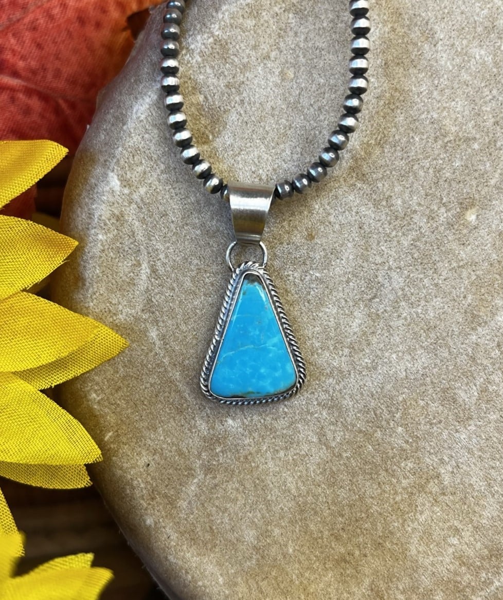 Easter Blue Turquoise Necklace - Native American Turquoise Jewelry ...