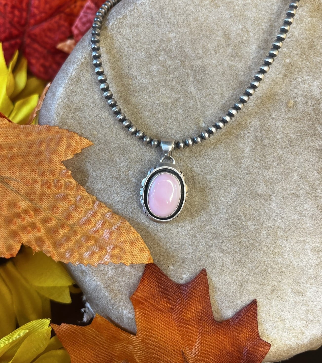 Pink Conch Necklace - Native American Turquoise Jewelry - Dakota Sky Stone