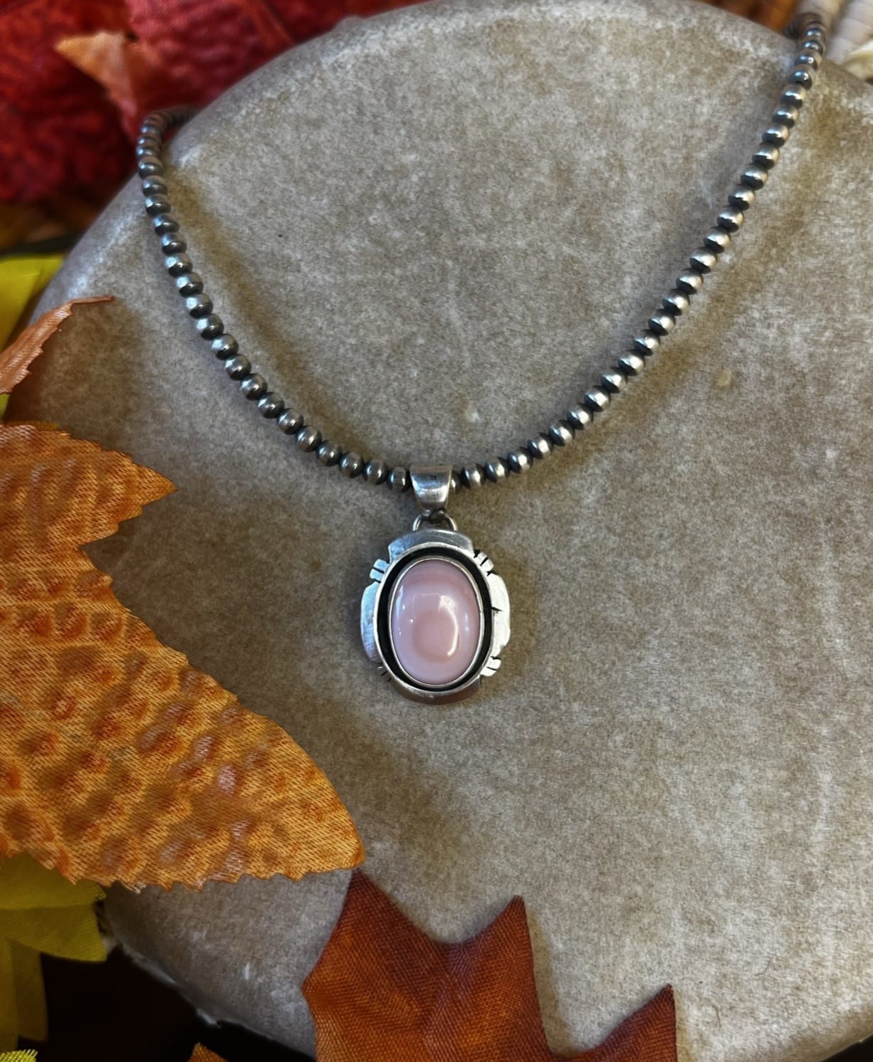 Pink Conch Necklace - Native American Turquoise Jewelry - Dakota Sky Stone