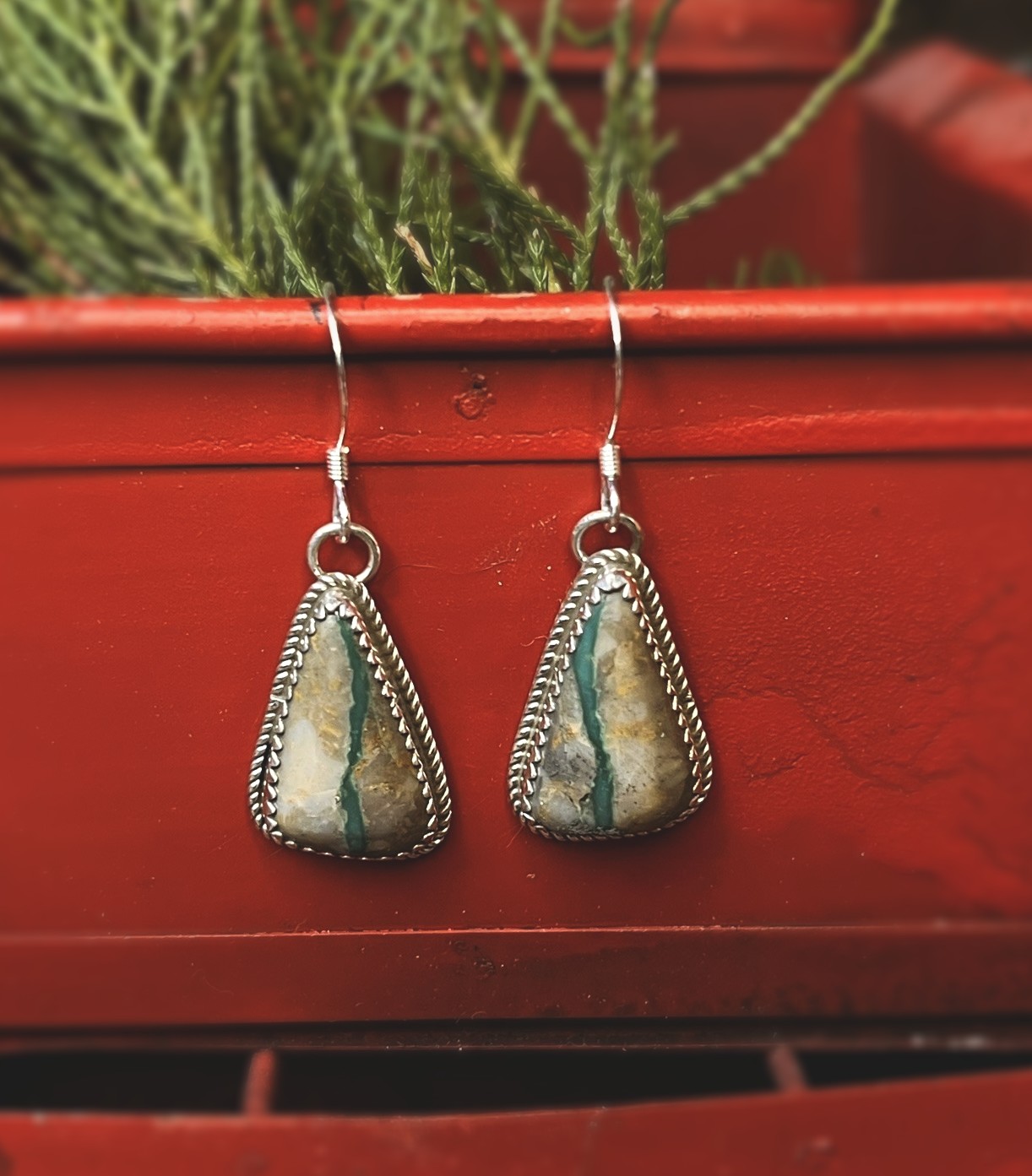 Boulder Turquoise Earrings - Native American Turquoise Jewelry - Dakota ...