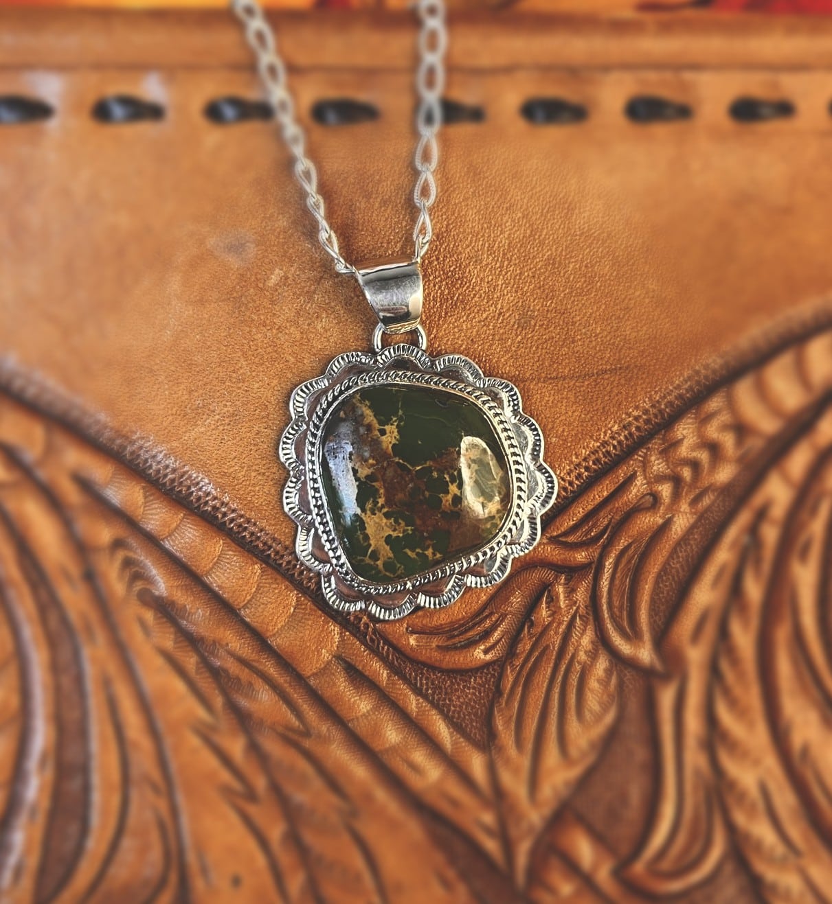 Boulder Turquoise Necklace - Native American Turquoise Jewelry - Dakota ...