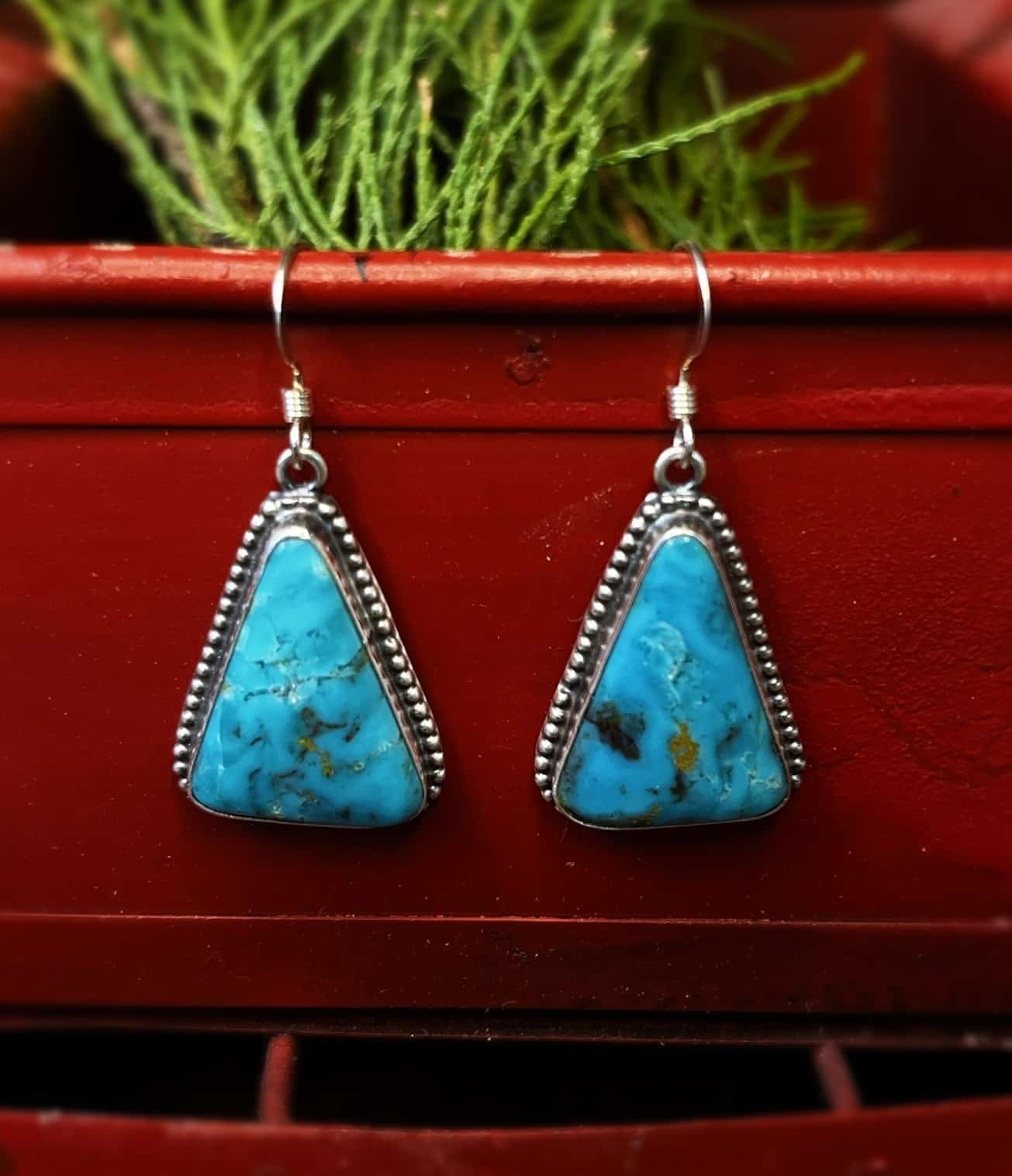 Easter Blue Turquoise Earrings - Native American Turquoise Jewelry ...