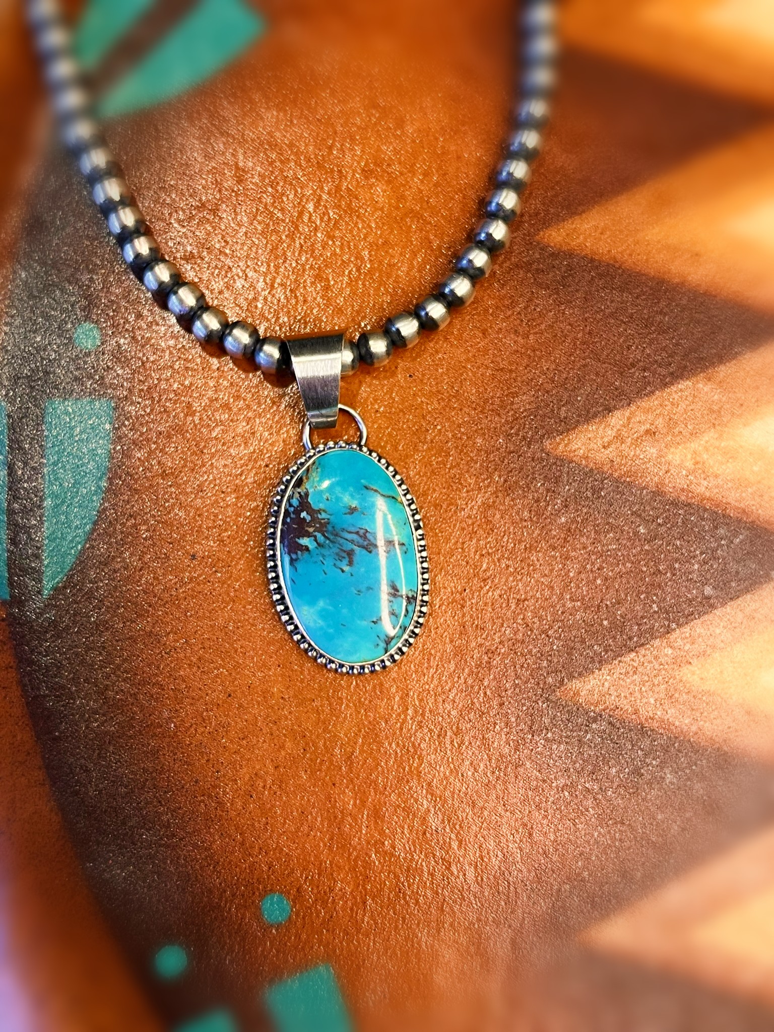 Easter Blue Turquoise Pendant - Native American Turquoise Jewelry ...