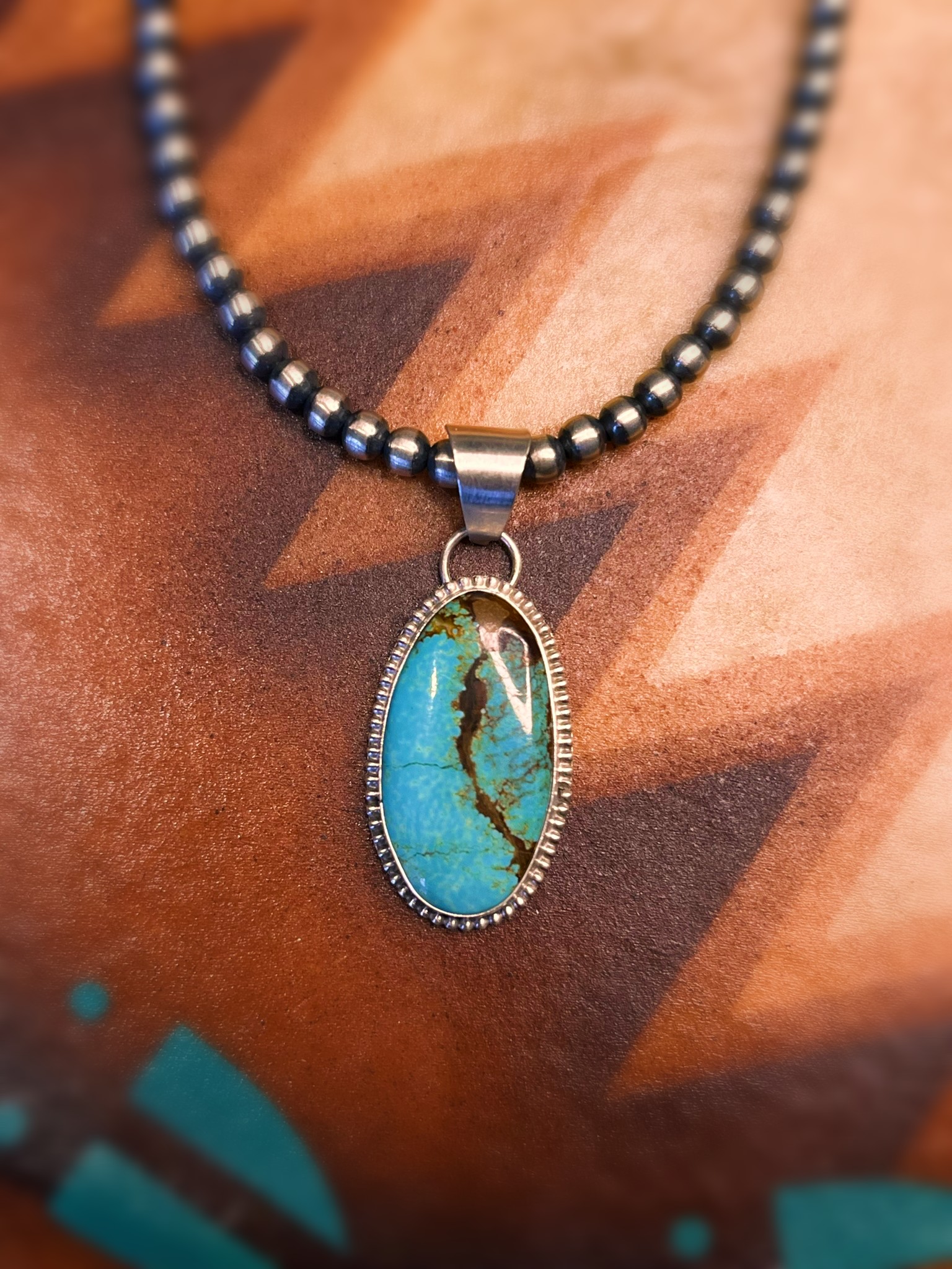 Easter Blue Turquoise Pendant - Native American Turquoise Jewelry ...