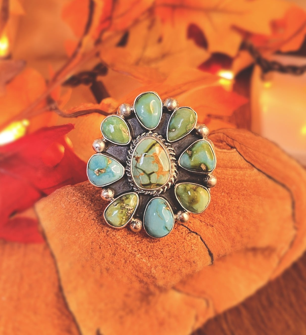 Adjustable Nevada Turquoise Turquoise Ring - Native American Turquoise ...