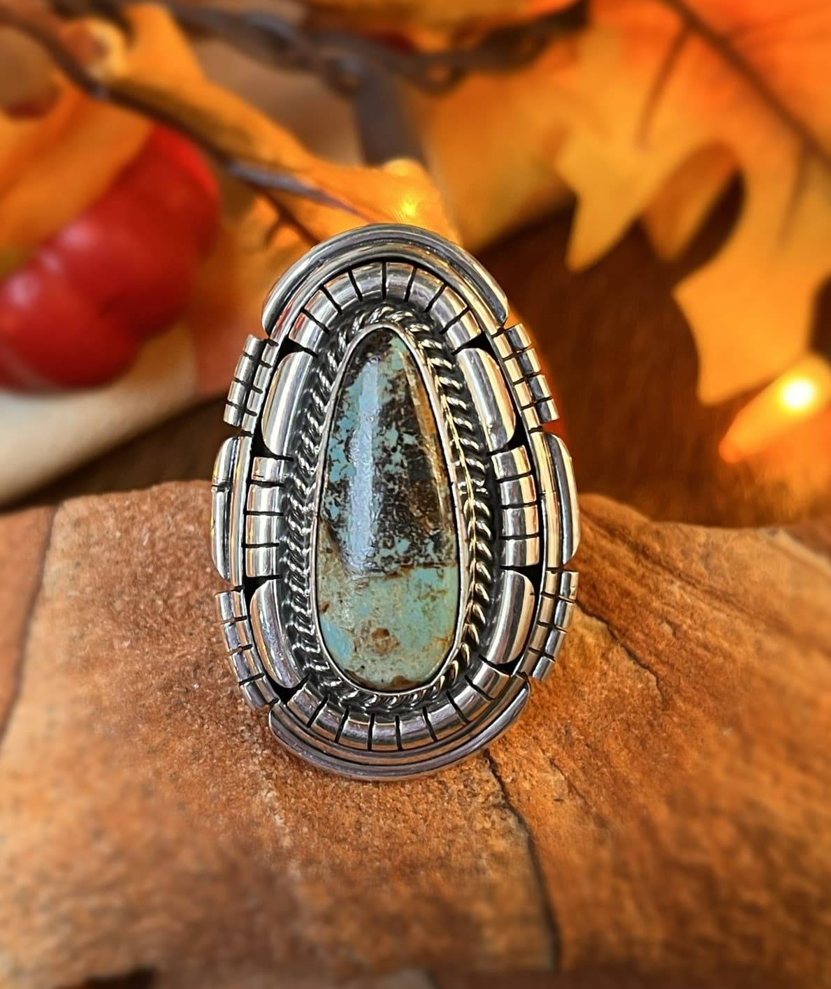 Adjustable Royston Turquoise Ring - Native American Turquoise Jewelry ...