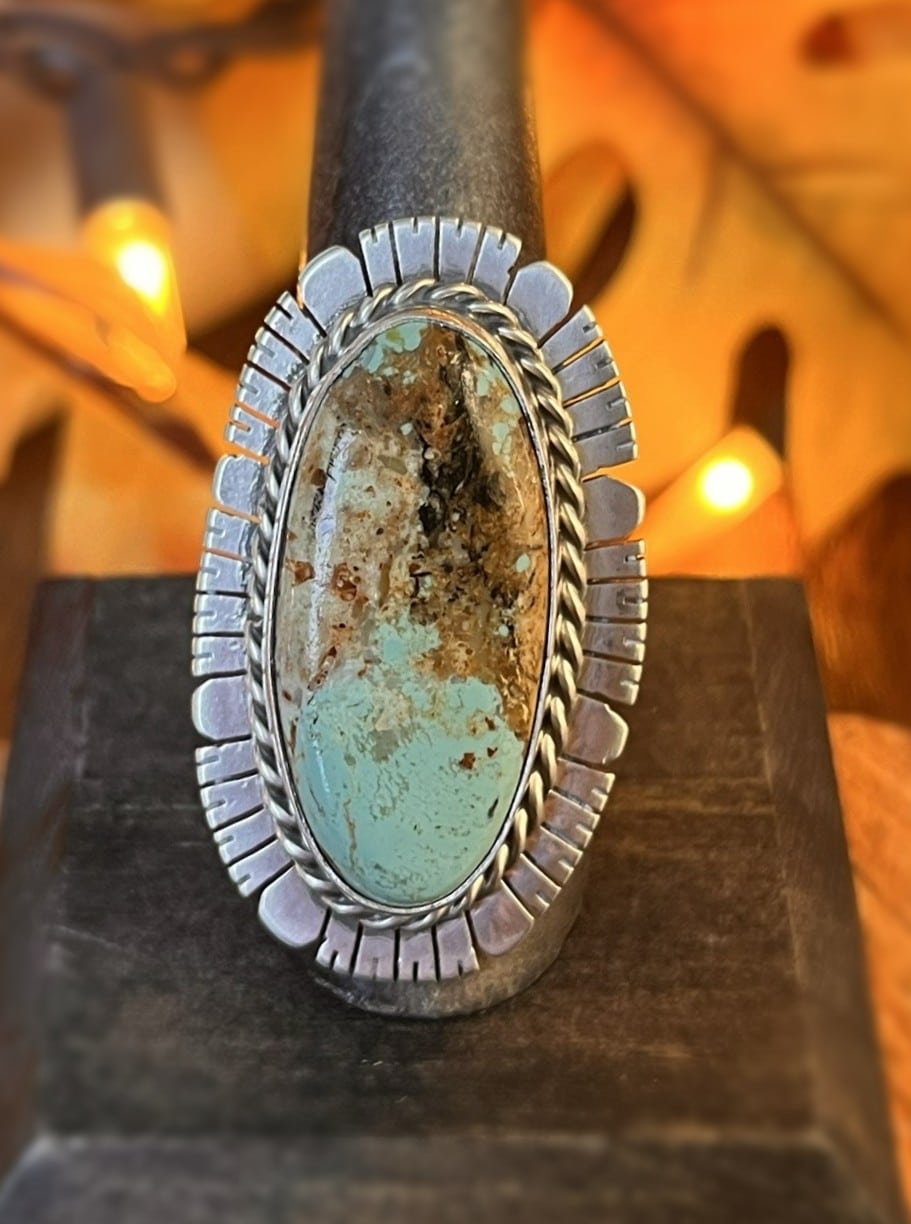 Adjustable Royston Turquoise Ring - Native American Turquoise Jewelry ...