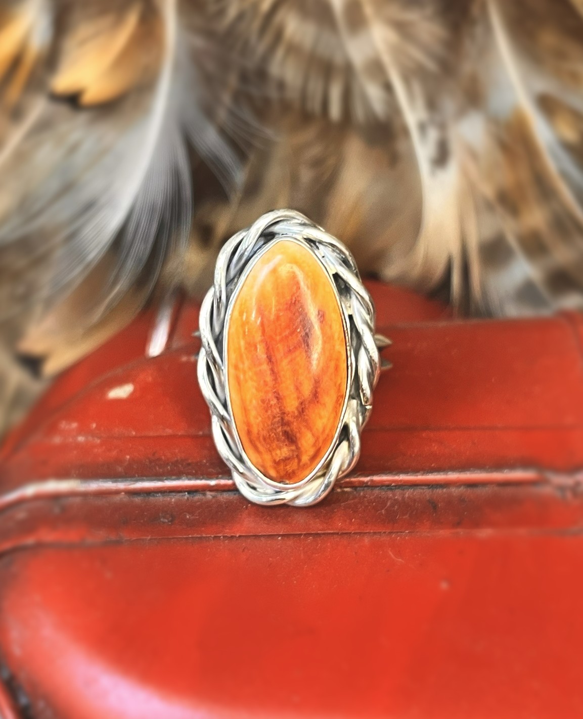 Spiney Oyster Ring Sz. 9 - Native American Turquoise Jewelry - Dakota ...