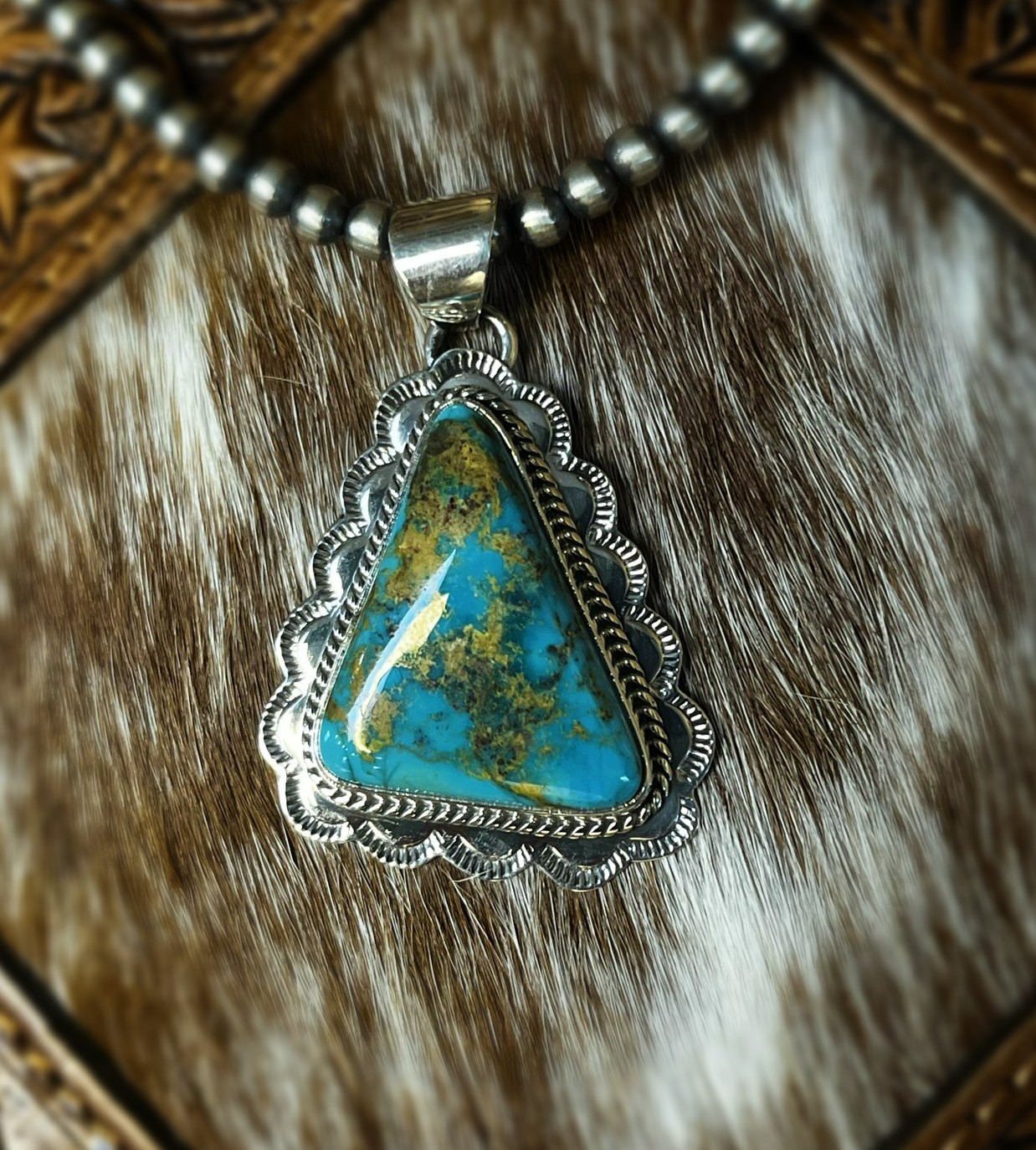 Tyrone Turquoise Necklace - Native American Turquoise Jewelry - Dakota ...