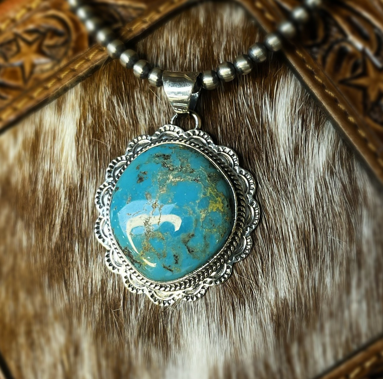Tyrone Turquoise Necklace - Native American Turquoise Jewelry - Dakota ...