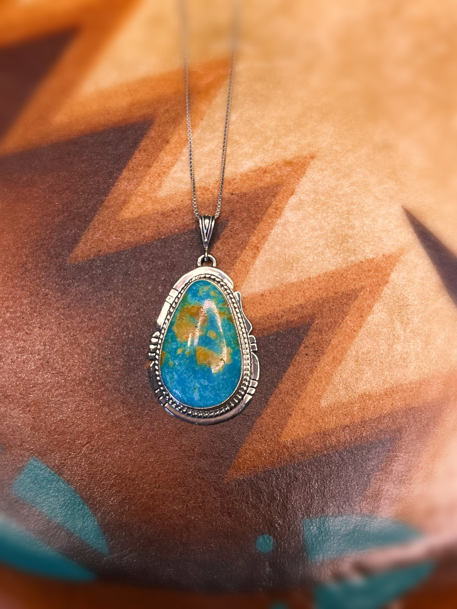 Tyrone Turquoise Necklace - Native American Turquoise Jewelry - Dakota ...