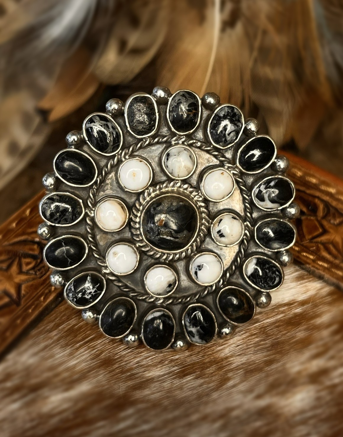 Adjustable White Buffalo Ring - Native American Turquoise Jewelry ...