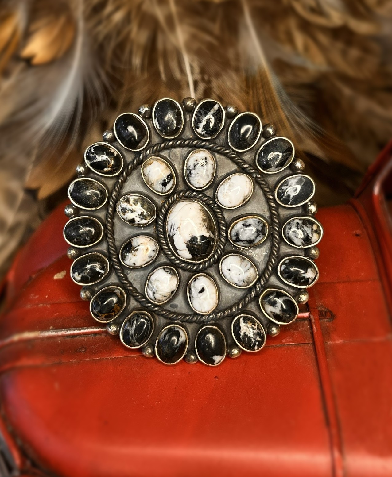 Adjustable White Buffalo Ring - Native American Turquoise Jewelry ...