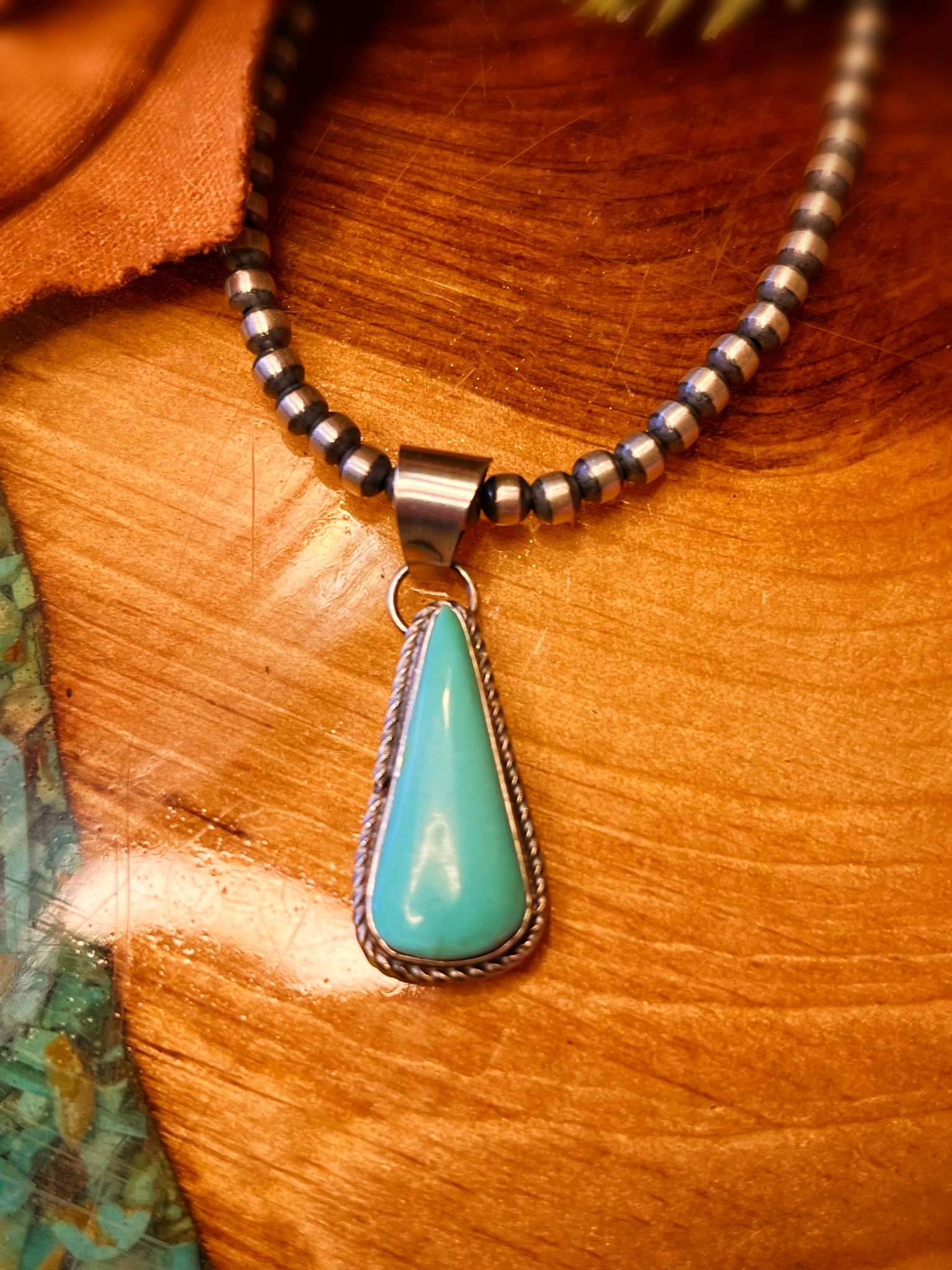 Easter Blue Turquoise Necklace - Native American Turquoise Jewelry ...