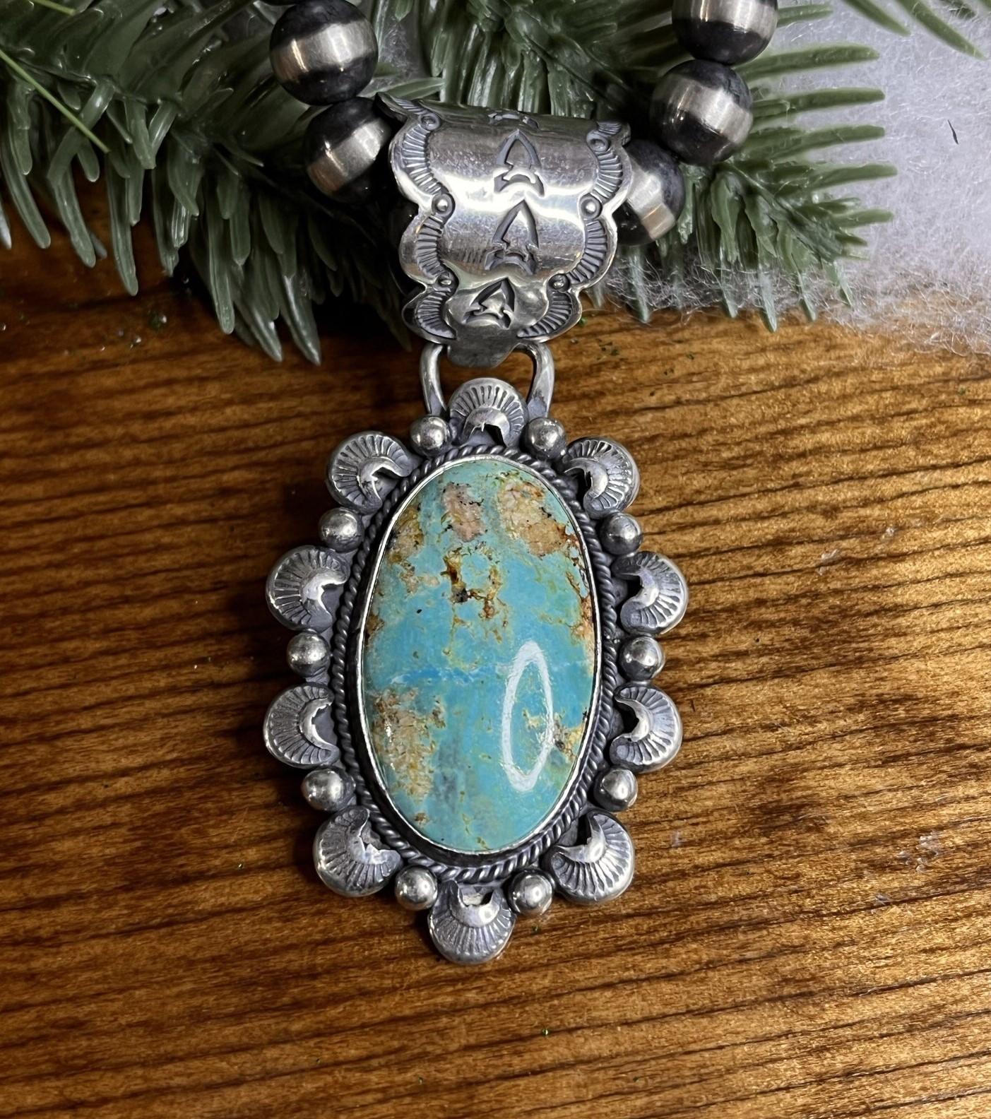 Tyrone Turquoise Necklace - Native American Turquoise Jewelry - Dakota ...