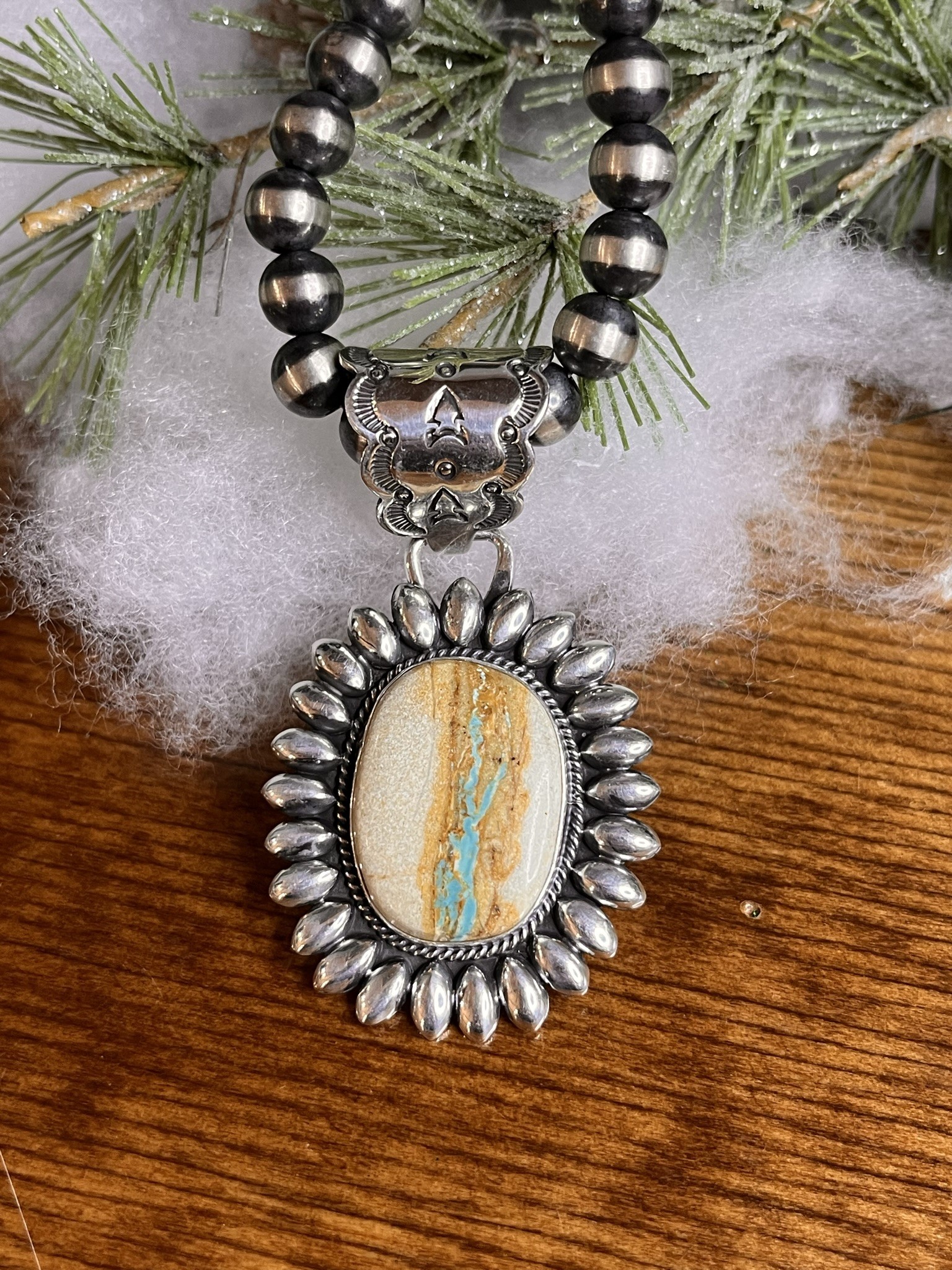 Boulder Turquoise Necklace - Native American Turquoise Jewelry - Dakota ...